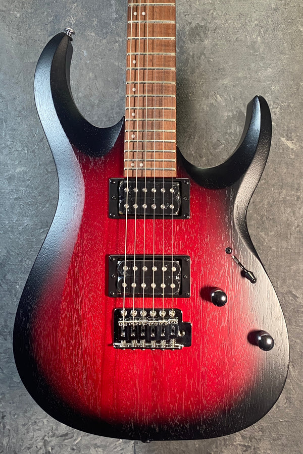 Cort X100 Series Electric Guitar IN Open Pore Black Cherry Burst - The ...