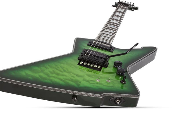 Schecter E-1 Fr S Special Edition Electric Guitar, Green Burst Item 32 ...